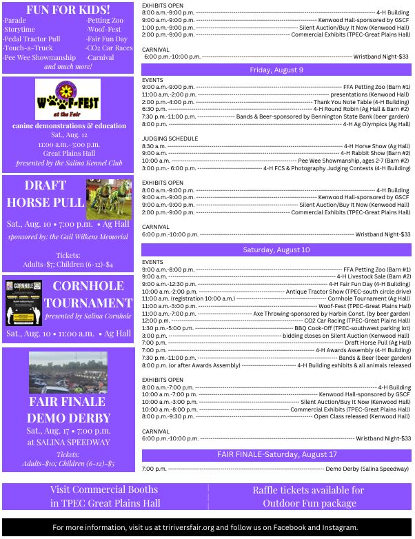 Events: Tri Rivers Fair 2024 1 | Tony's Pizza Events Center